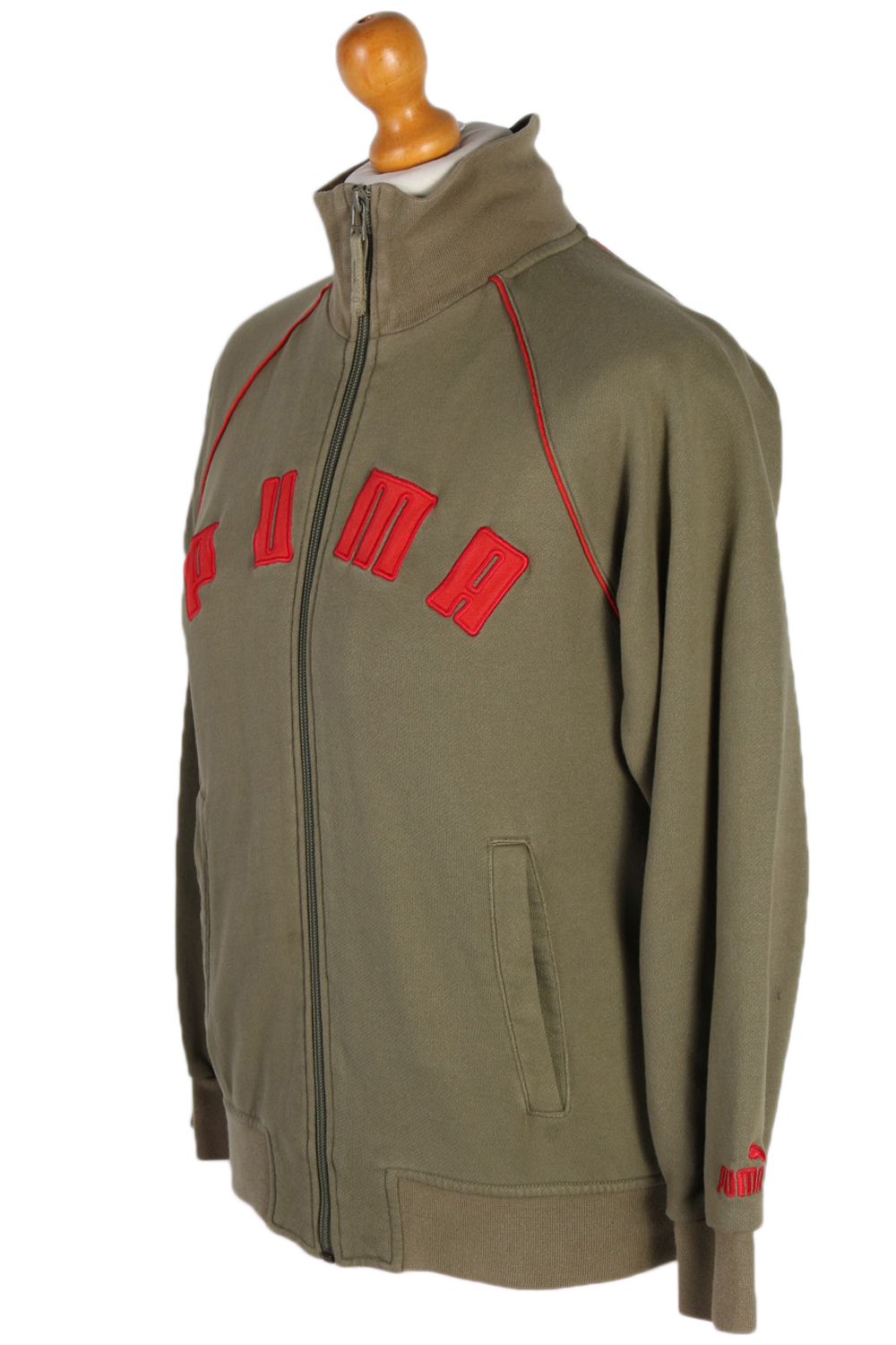 Puma Track Top 90s Retro High Neck Khaki S – Pepper Tree London